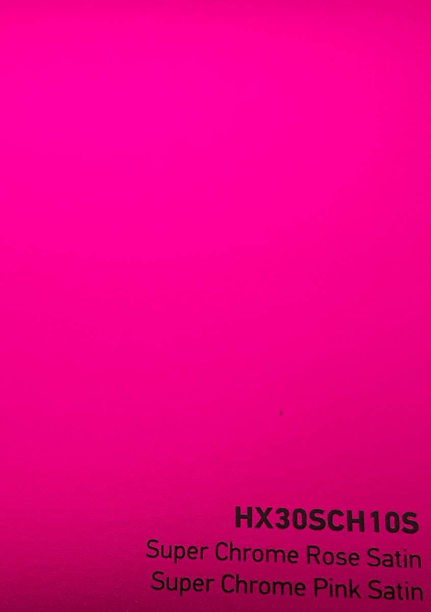 HEXIS Super Chrome Pink Satin – Vinyl Wrapping Australia