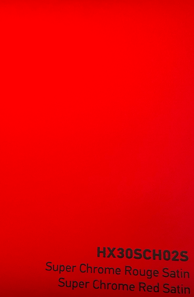 HEXIS Super Chrome Red Satin – Vinyl Wrapping Australia