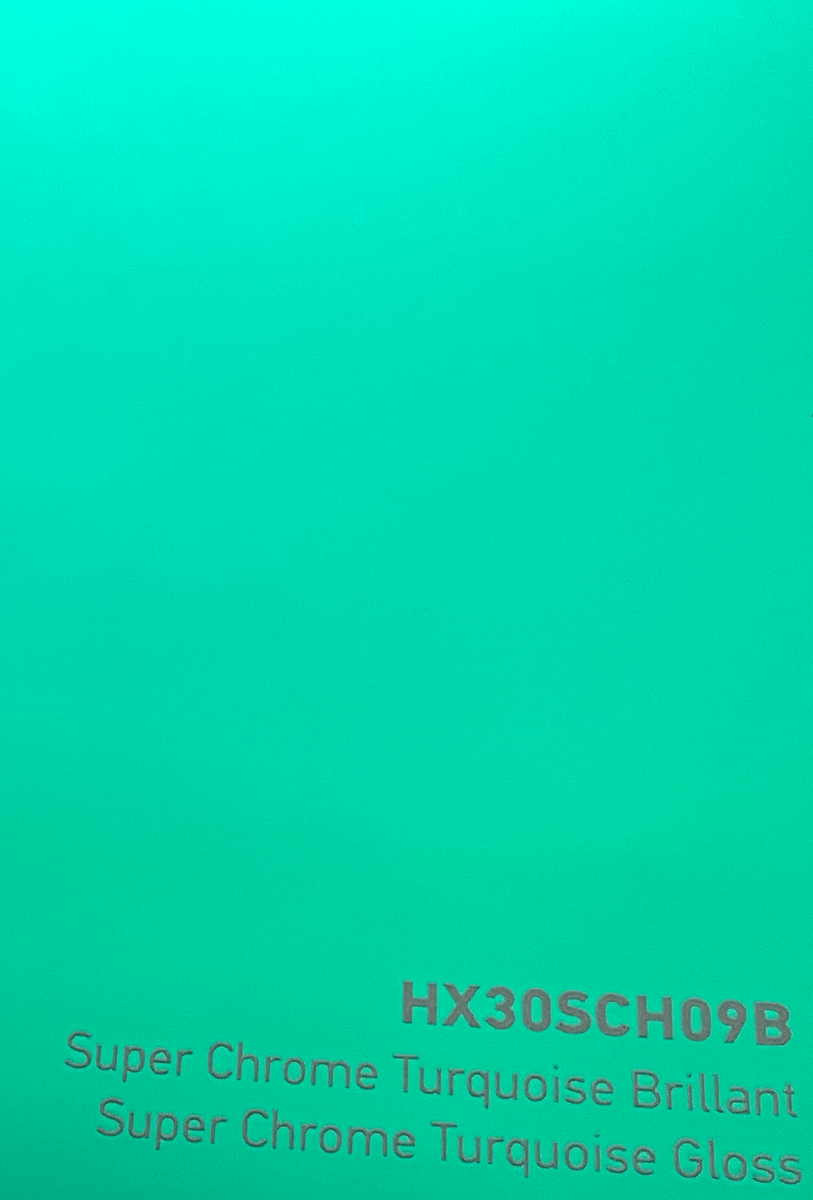 HEXIS Super Chrome Turquoise Gloss – Vinyl Wrapping Australia